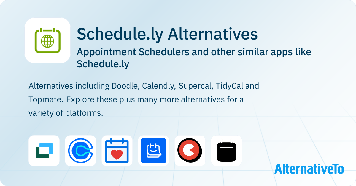 Schedule.ly Alternatives: Top 12 Appointment Schedulers & Similar Apps ...