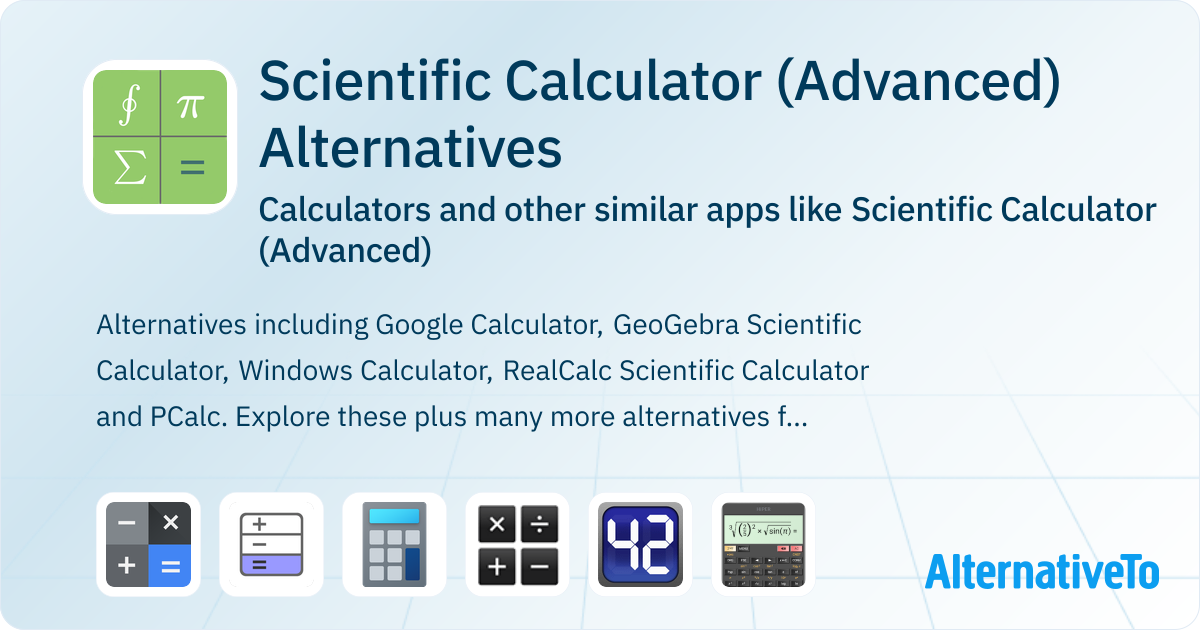 Scientific Calculator (Advanced) Alternatives: Top 12 Calculators ...