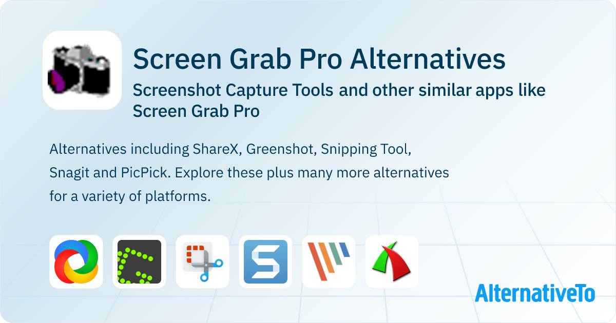 Screen Grab Pro Alternatives: Top 12 Screenshot Capture Tools & Similar ...