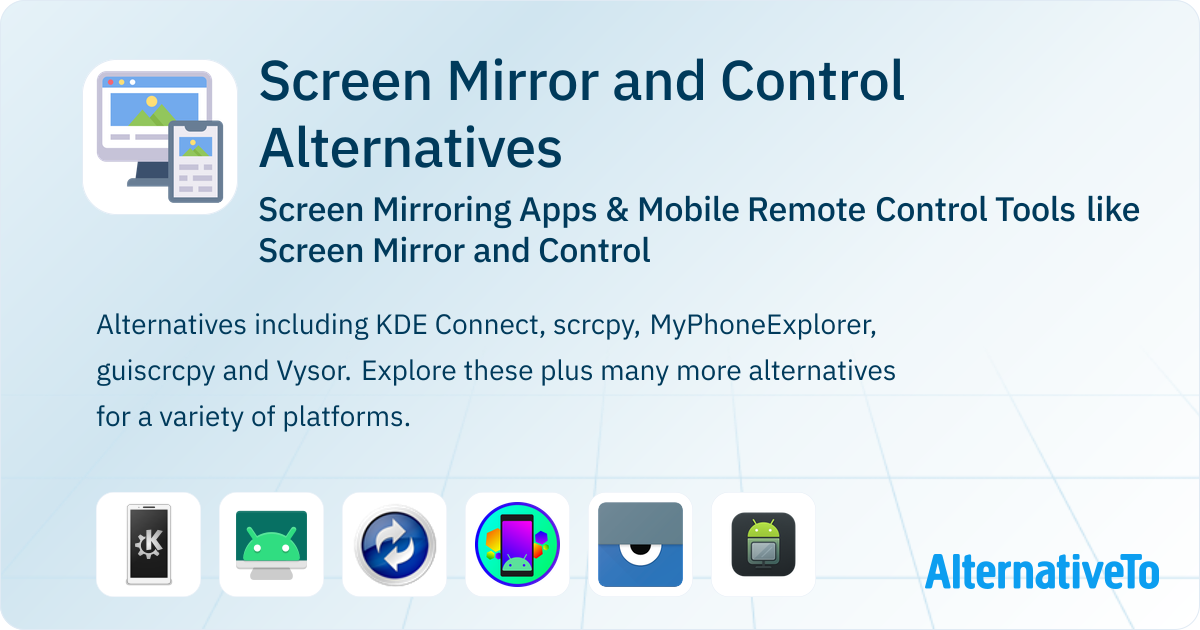Screen Mirror and Control Alternatives: Top 24 Screen Mirroring Apps ...