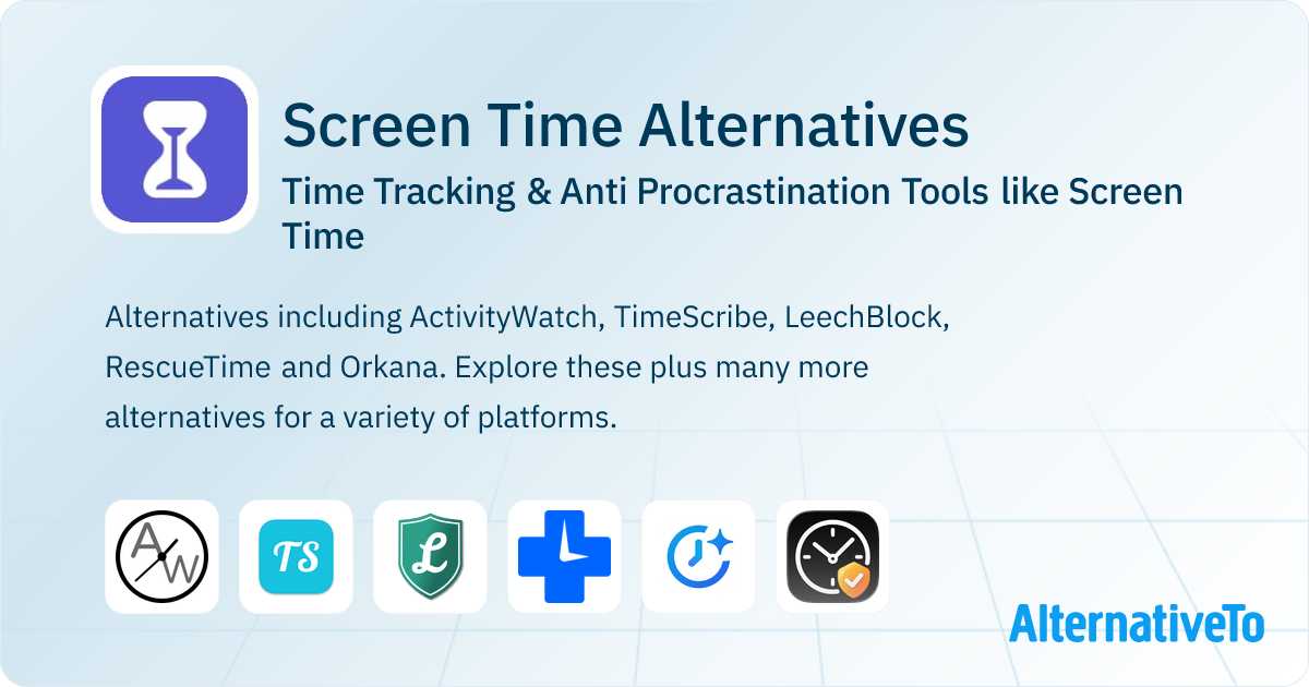 Screen Time Alternatives: Top 12 Time Tracking Tools | AlternativeTo