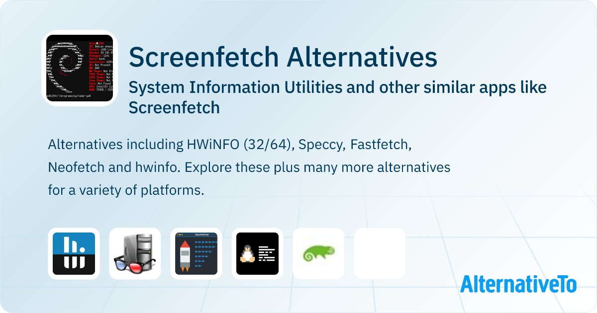 Screenfetch Alternatives: Top 12 System Information Utilities & Similar ...