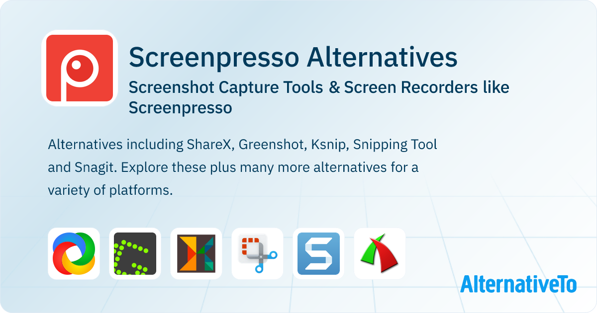 Screenpresso Alternatives: Top 12 Screenshot Capture Tools | AlternativeTo