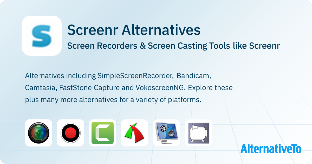 Screenr Alternatives: Top 12 Screen Recorders | AlternativeTo