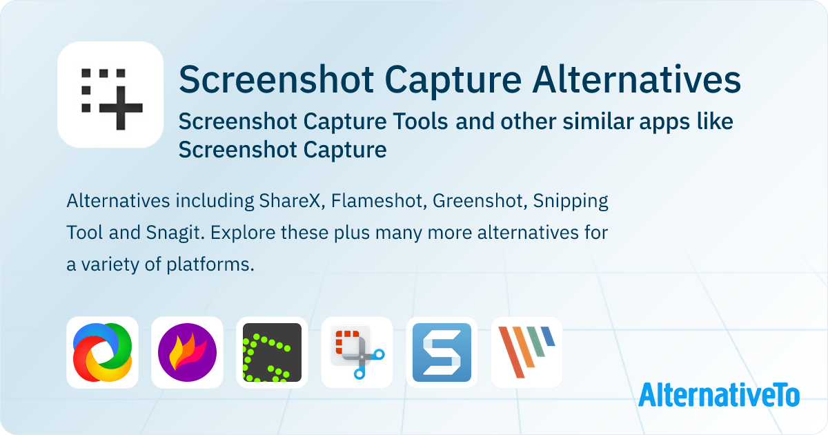 Screenshot Capture Alternatives: Top 12 Screenshot Capture Tools ...