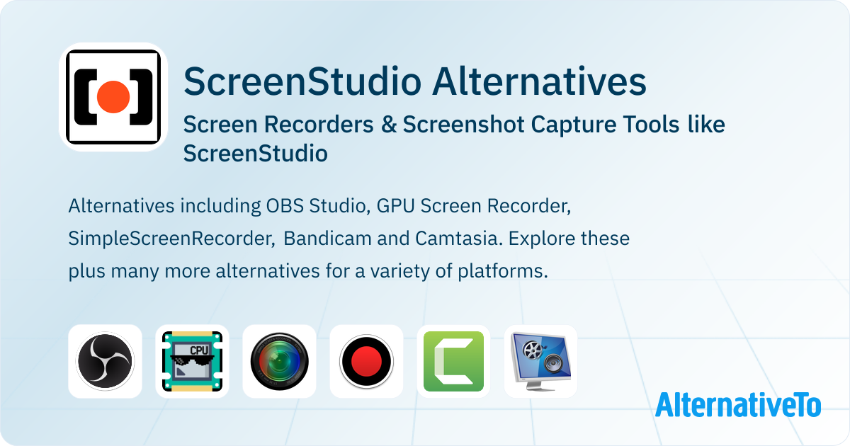 ScreenStudio Alternatives: Top 12 Screen Recorders | AlternativeTo