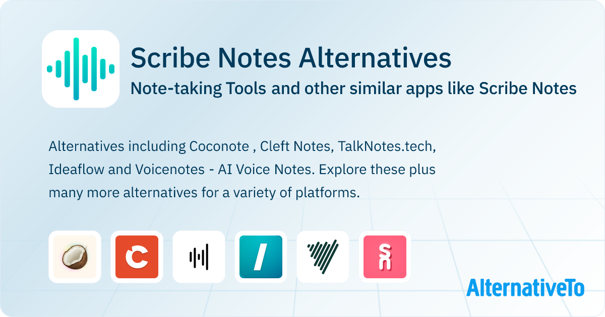 Scribe Notes Alternatives: Top 12 Note-taking Tools & Similar Apps ...