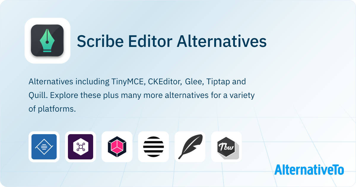 Scribe Editor Alternatives - Explore Similar Sites & Apps | AlternativeTo