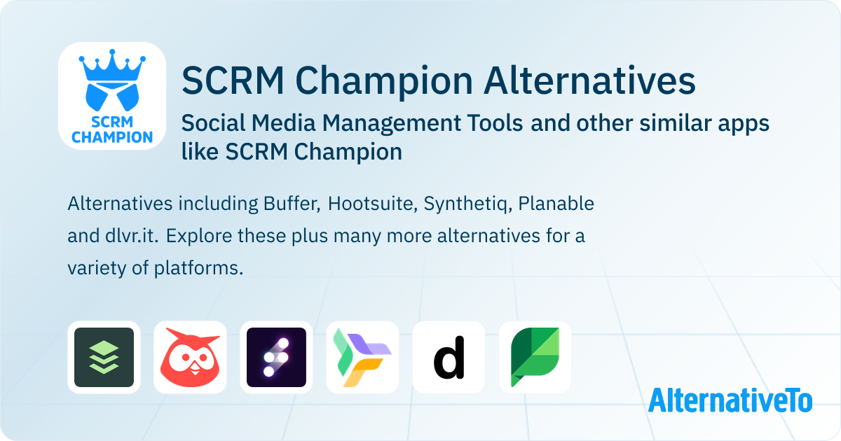 SCRM Champion Alternatives: Top 14 Social Media Management Tools ...