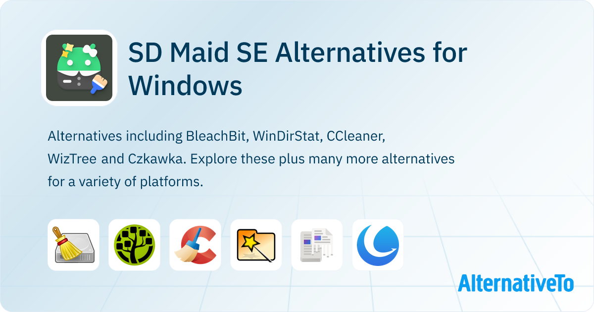 SD Maid SE Alternatives for Windows: Top 12 Disk Usage Analyzers ...