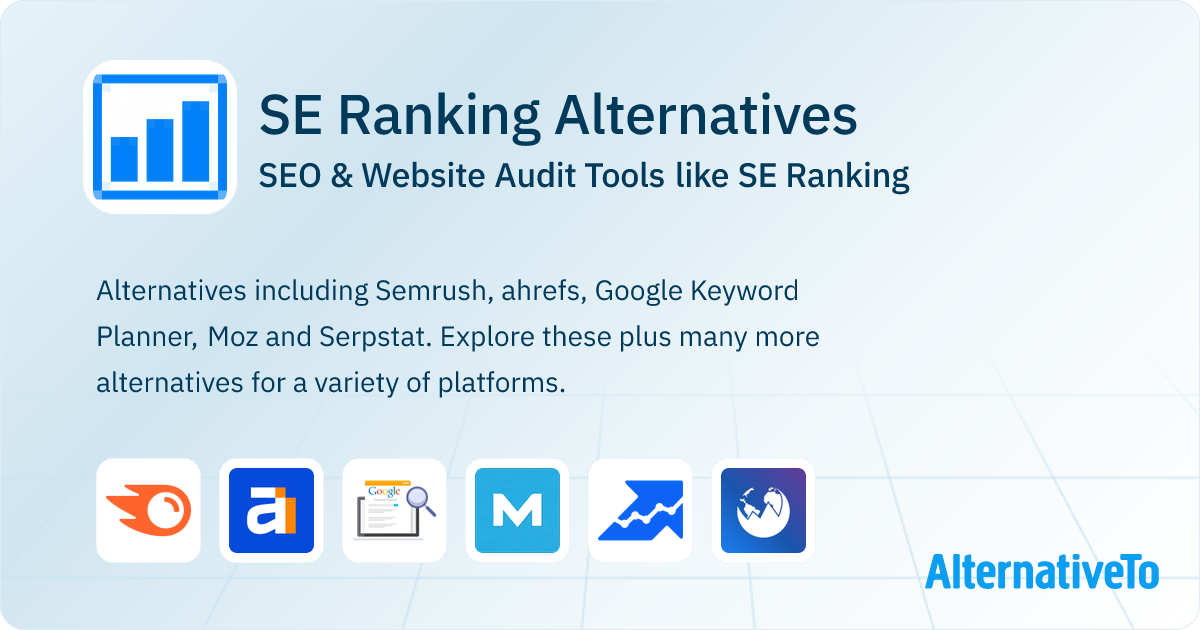 SE Ranking Alternatives: Top 12 SEO & Website Audit Tools | AlternativeTo