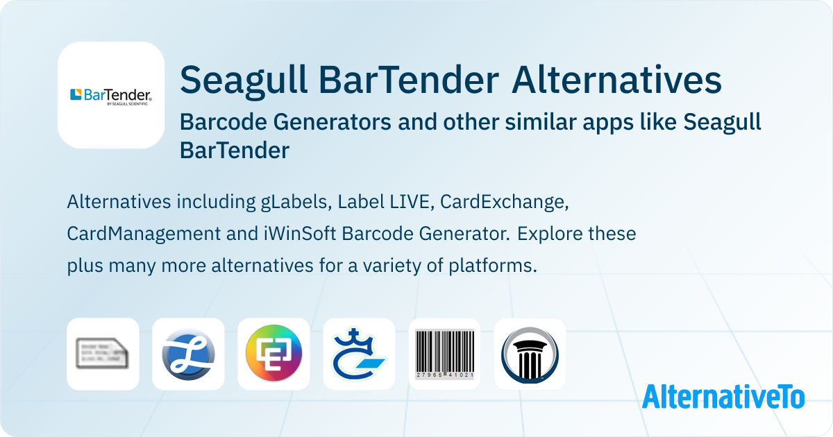 Seagull BarTender Alternatives: Top 18 Barcode Generators & Similar ...