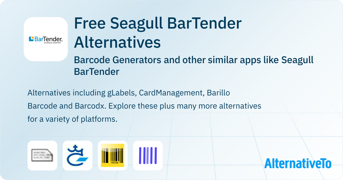 Free Seagull BarTender Alternatives: Top 4 Barcode Generators & Similar ...