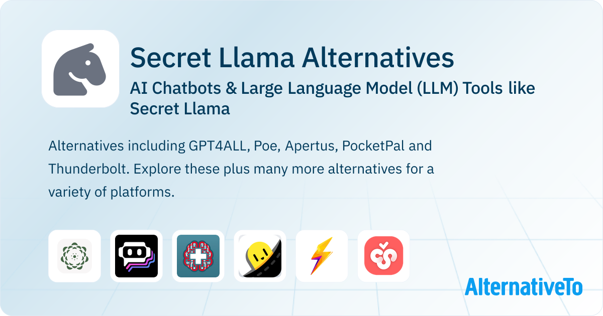 Secret Llama Alternatives: Top 12 AI Chatbots | AlternativeTo