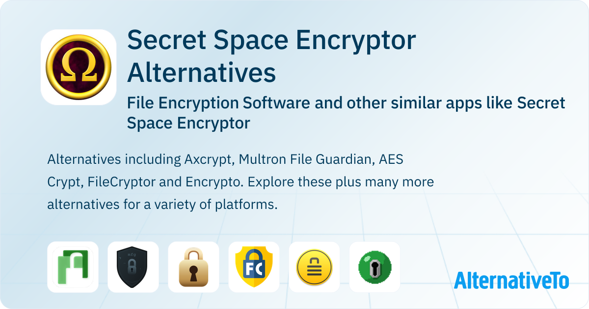 Secret Space Encryptor Alternatives: Top 16 File Encryption Software ...