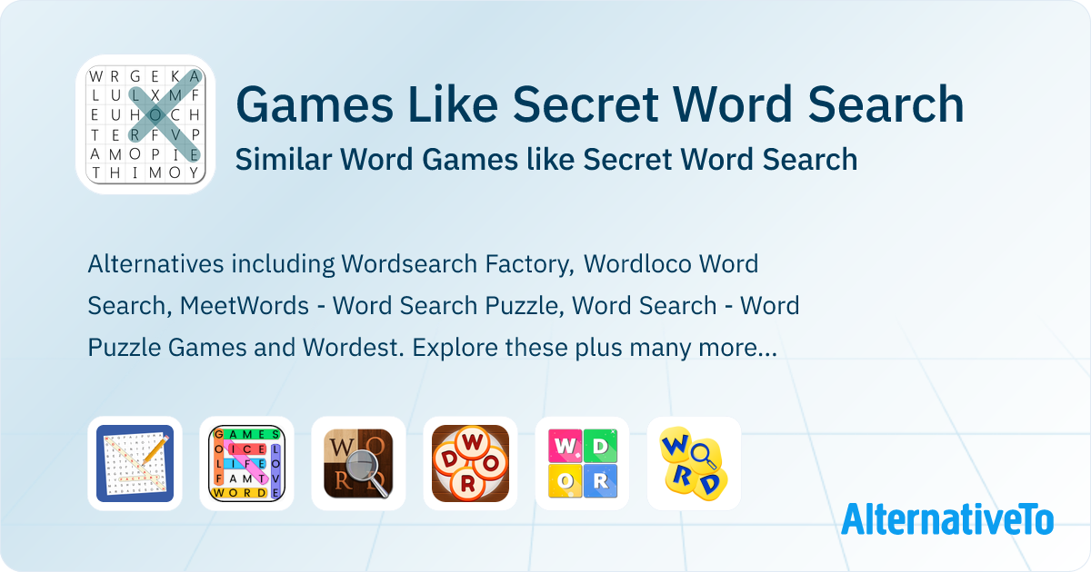 Games Like Secret Word Search: Similar Word Games 2025 | AlternativeTo