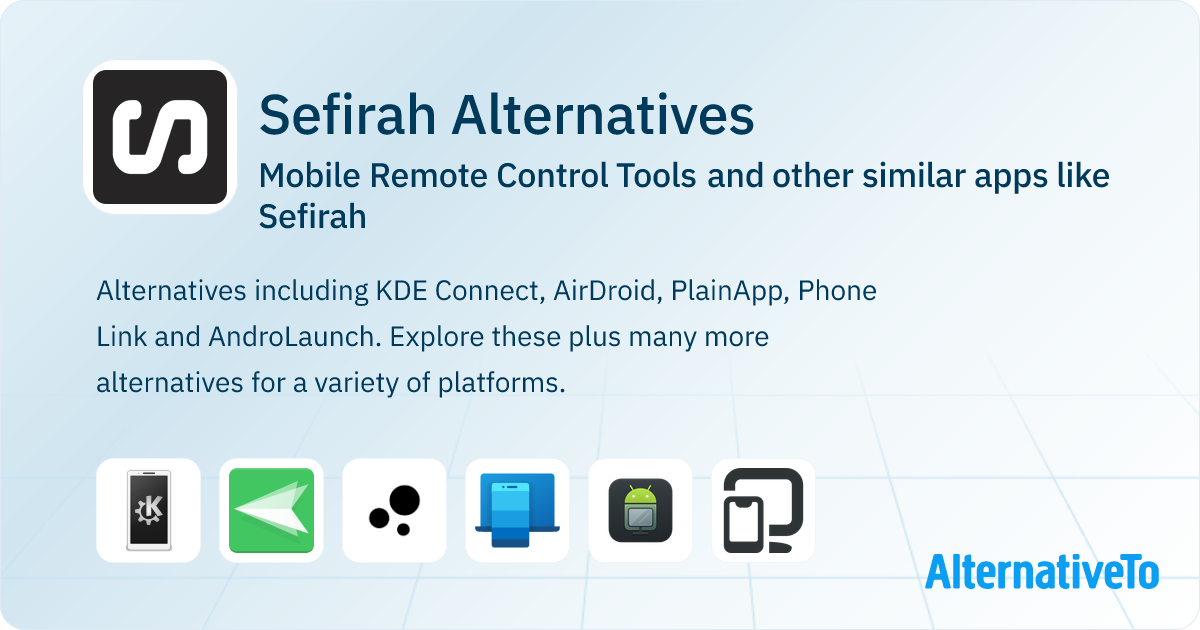 Sefirah Alternatives: Top 23 Mobile Remote Control Tools & Similar Apps ...