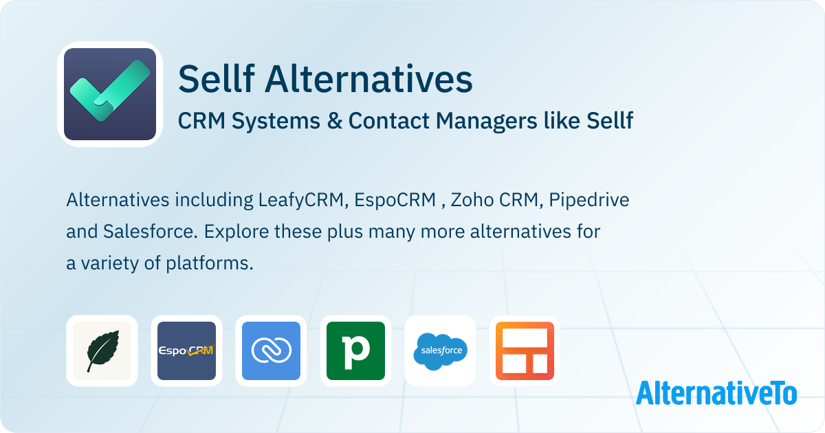Sellf Competitors: Top 12 Alternative CRM Systems & Contact Managers ...