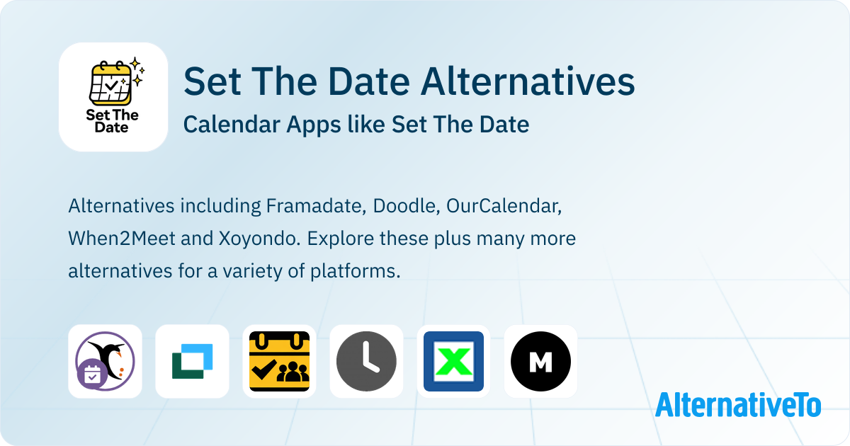 Set The Date Alternatives: Top 15 Calendar & Similar Apps | AlternativeTo