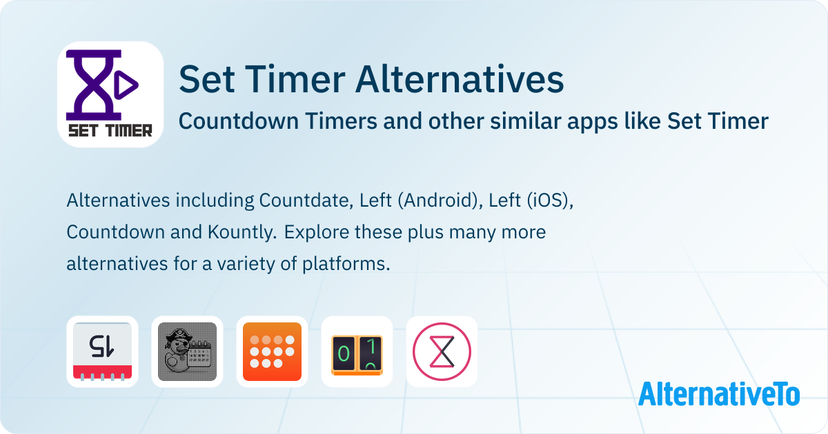 Set Timer Alternatives: Top 5 Countdown Timers & Similar Websites ...