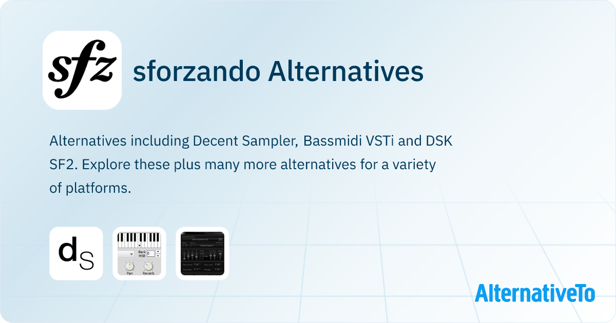 sforzando Alternatives - Explore Similar Software | AlternativeTo