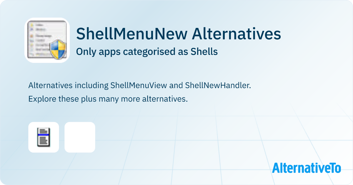 ShellMenuNew Alternatives: Top 2 Shells | AlternativeTo