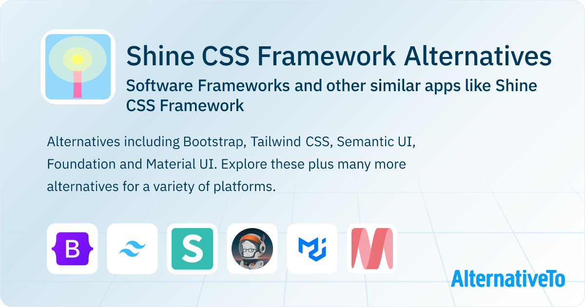 Shine CSS Framework Alternatives - Explore Similar Sites & Apps ...