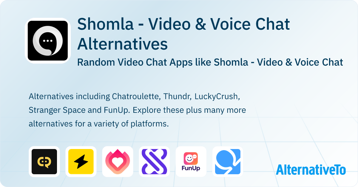 Shomla - Video & Voice Chat Alternatives: Sites Like Shomla - Video ...
