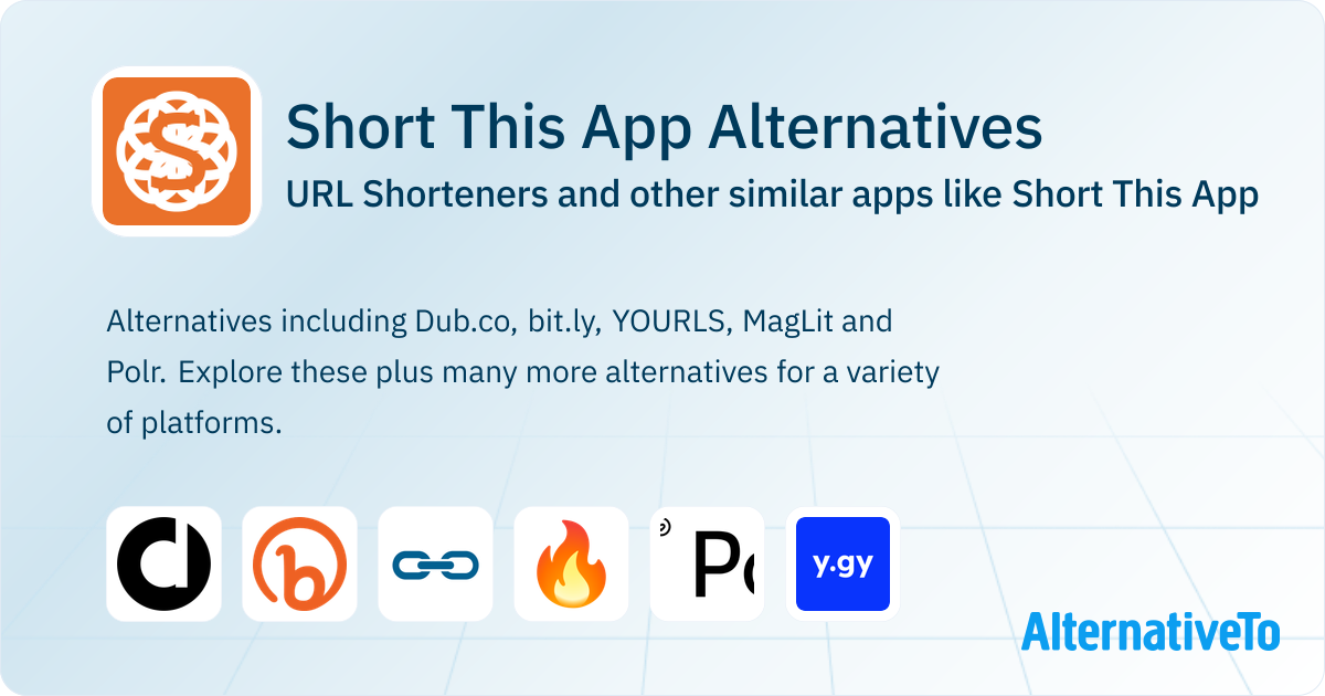Short This App Alternatives: Top 12 URL Shorteners & Similar Websites ...