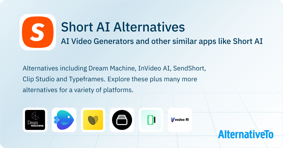 Short AI Alternatives: Top 15 AI Video Generators & Similar Websites ...