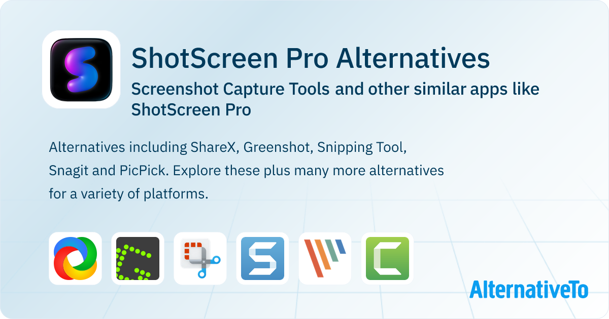 ShotScreen Pro Alternatives: Top 12 Screenshot Capture Tools & Similar ...