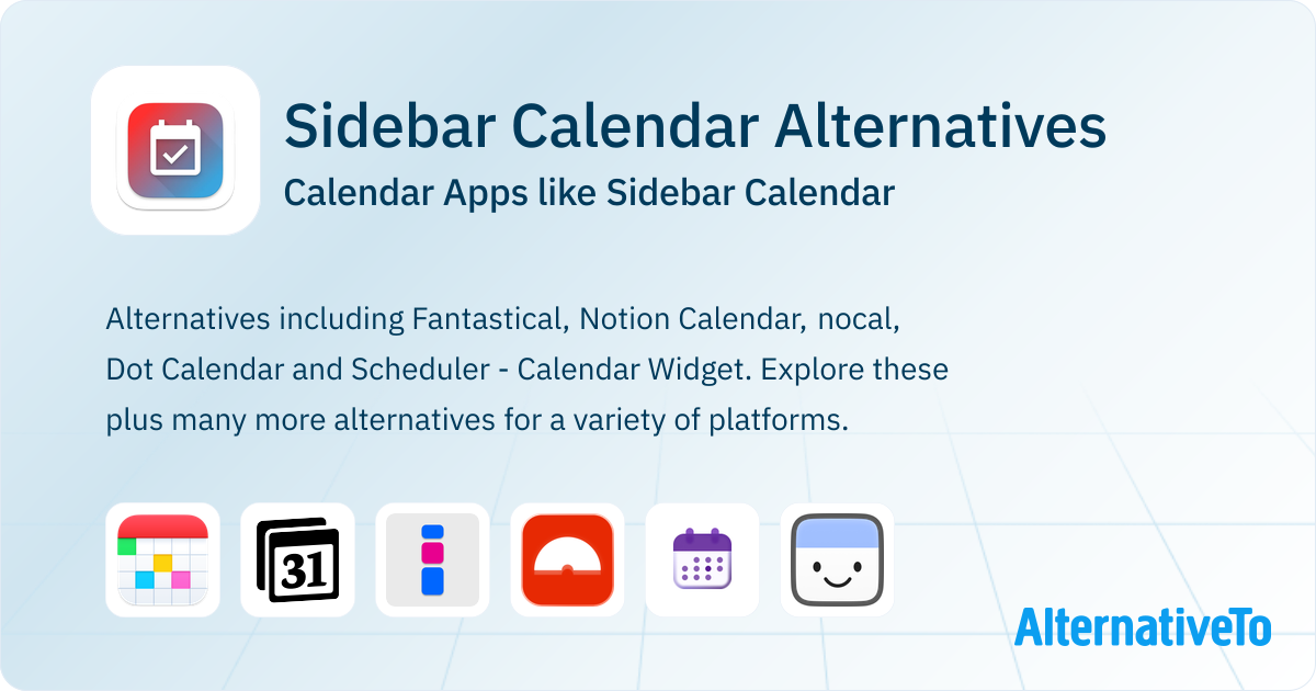Sidebar Calendar Alternatives: Top 12 Calendar & Similar Apps ...