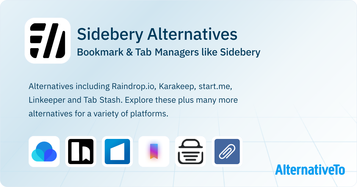 Sidebery Alternatives: Top 12 Bookmark & Tab Managers | AlternativeTo
