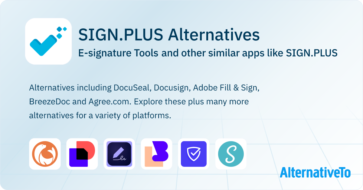 SIGN.PLUS Alternatives: Top 12 E-signature Tools & Similar Apps ...