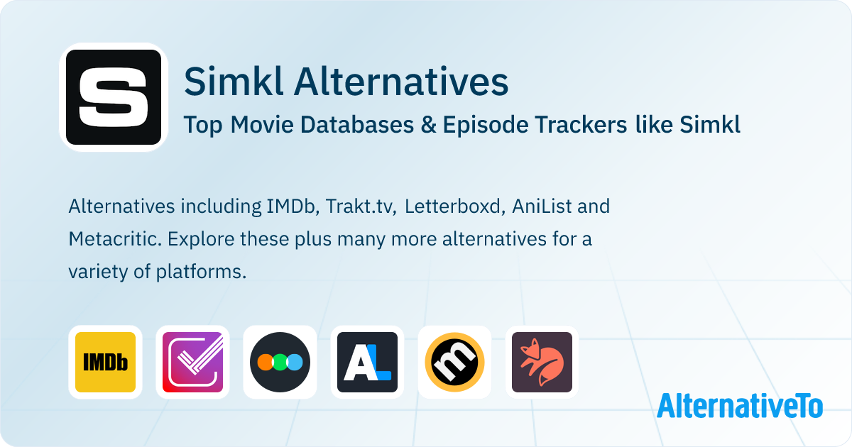 Great Simkl Alternatives: Top Movie Databases & Episode Trackers in ...