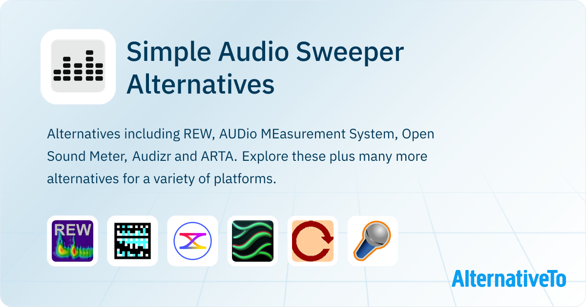 Simple Audio Sweeper Alternatives - Explore Similar Software ...