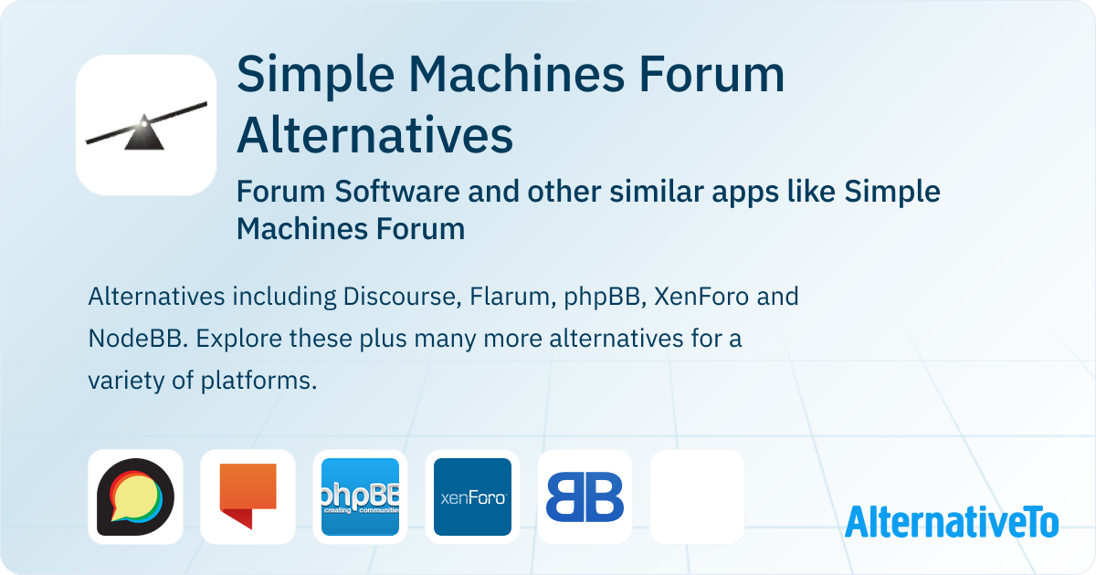 Simple Machines Forum Alternatives: Top 12 Forum Software & Similar ...