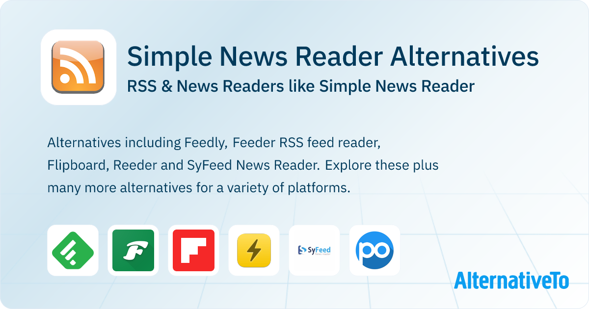 Simple News Reader Alternatives: Top 23 RSS & News Readers | AlternativeTo