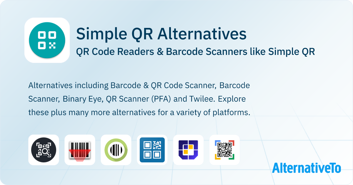 Simple QR Alternatives: Top 12 QR Code Readers | AlternativeTo