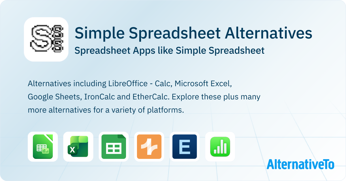 Simple Spreadsheet Alternatives: Top 12 Spreadsheet & Similar Apps ...