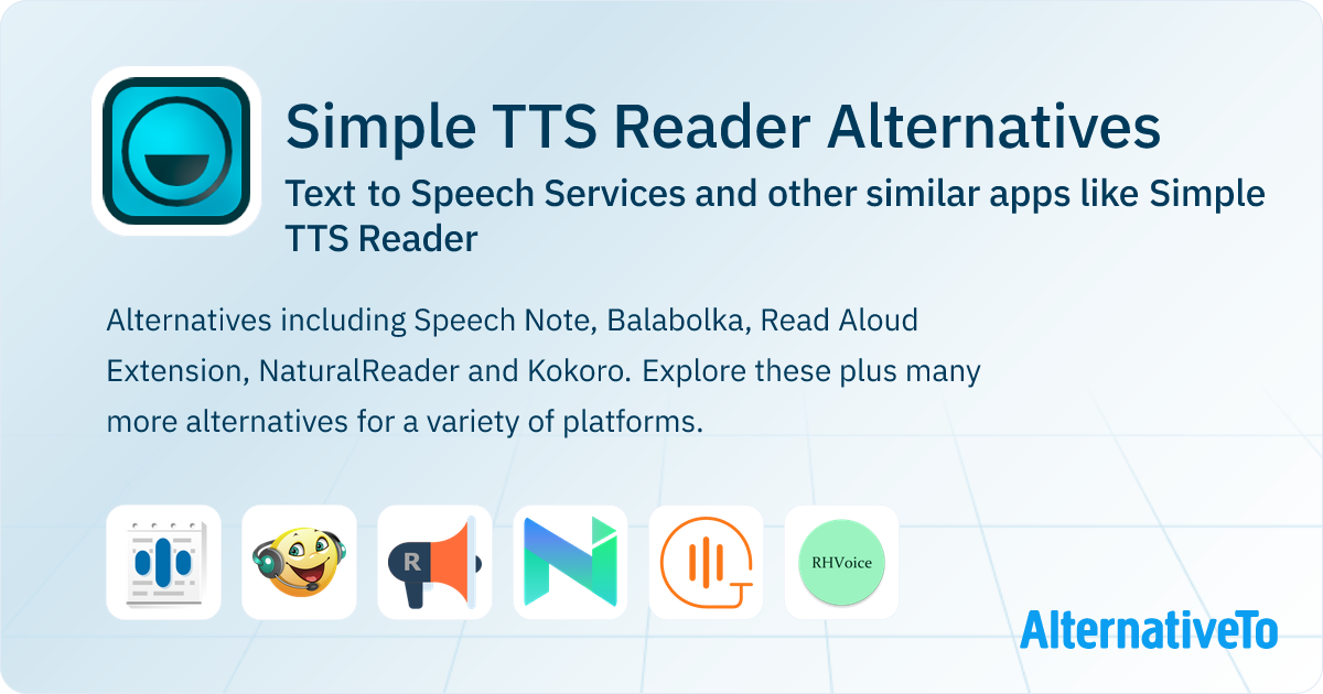 Simple TTS Reader Alternatives: Top 12 Text to Speech Services ...