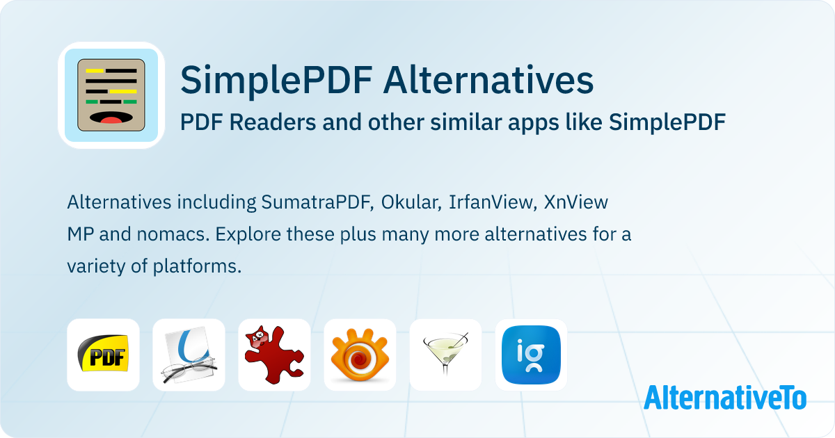 SimplePDF Alternatives: Top 12 PDF Readers & Similar Apps | AlternativeTo