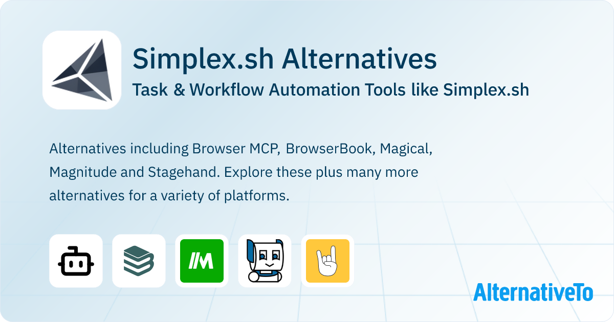 Simplex.sh Alternatives: Top 5 Task Automation Apps | AlternativeTo