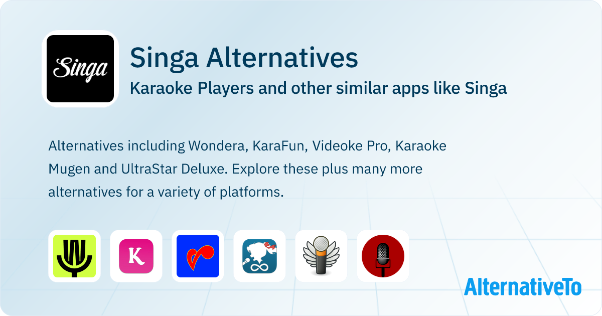 Singa Alternatives: Top 12 Karaoke Players & Similar Apps | AlternativeTo