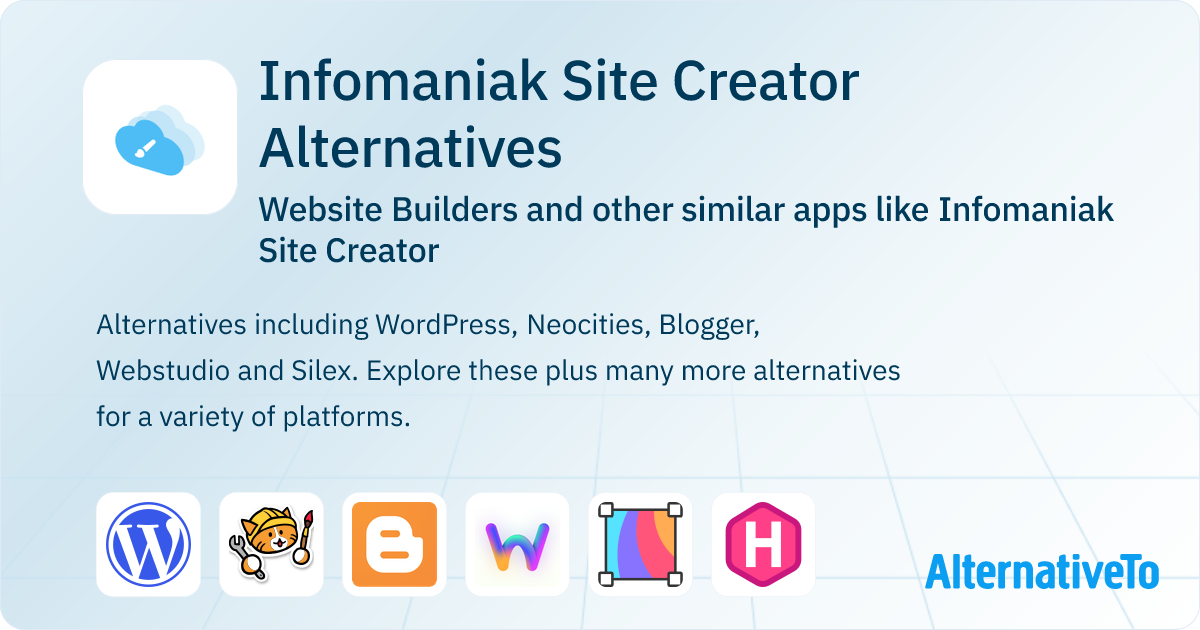Infomaniak Site Creator Alternatives: Top 12 Website Builders & Similar ...