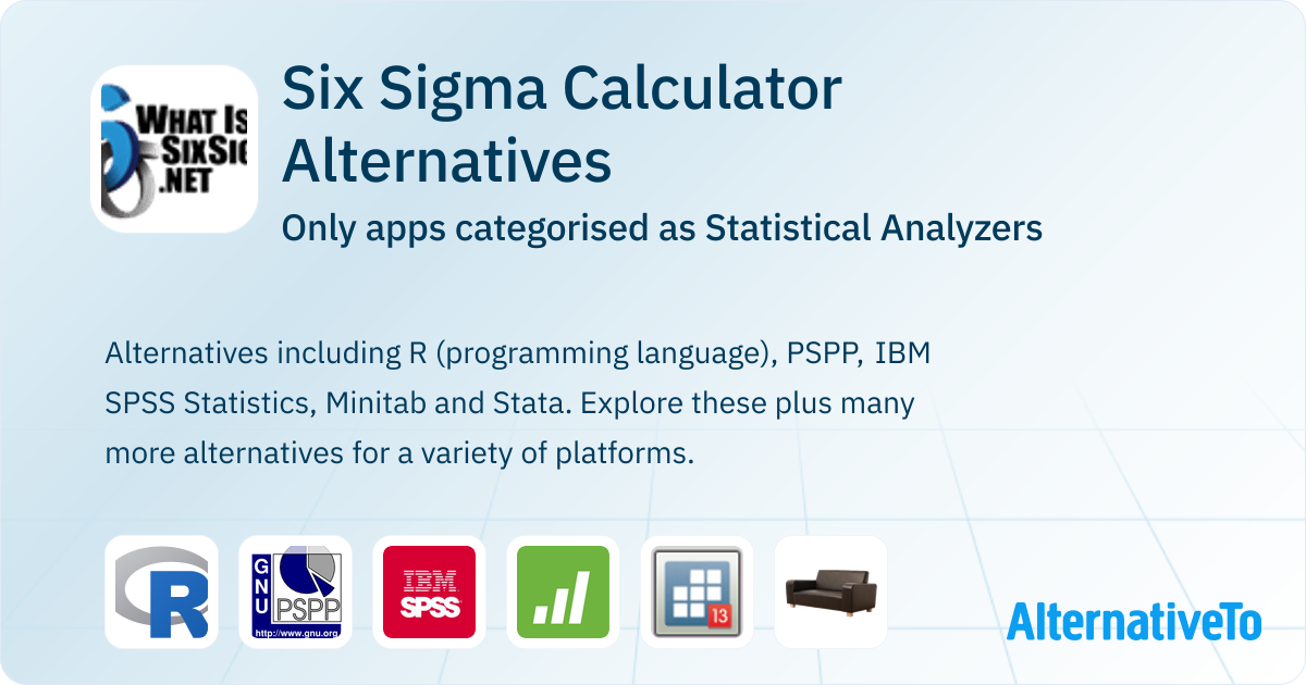 Six Sigma Calculator Alternatives: Top 8 Statistical Analyzers ...