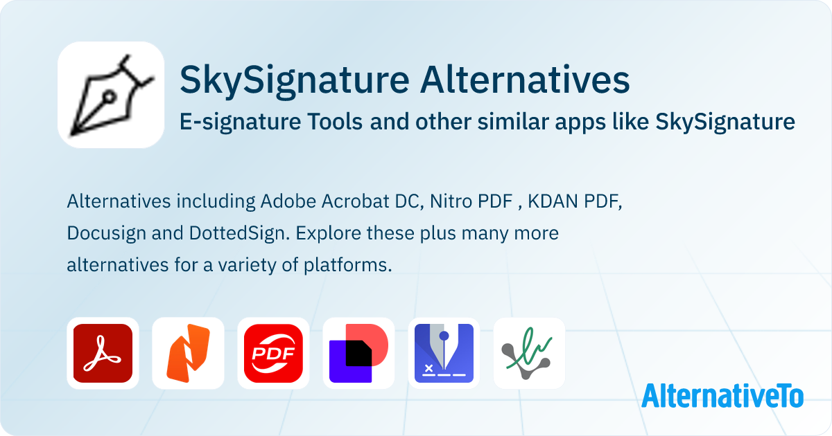 SkySignature Alternatives: Top 12 E-signature Tools & Similar Websites ...