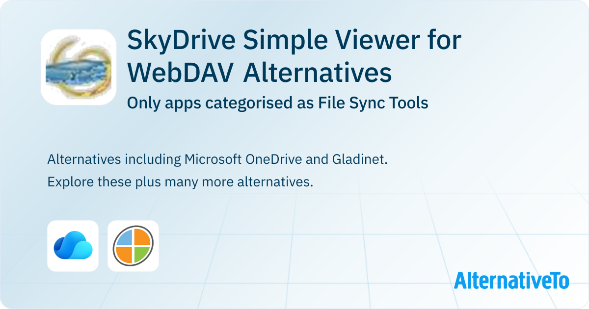 SkyDrive Simple Viewer for WebDAV Alternatives: Top 2 File Sync Tools ...