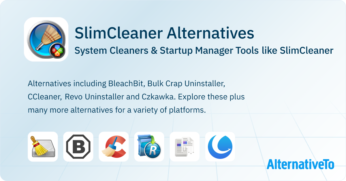 SlimCleaner Alternatives: Top 12 System Cleaners | AlternativeTo