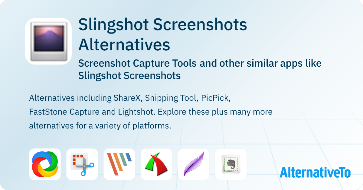 Slingshot Screenshots Alternatives: Top 12 Screenshot Capture Tools ...